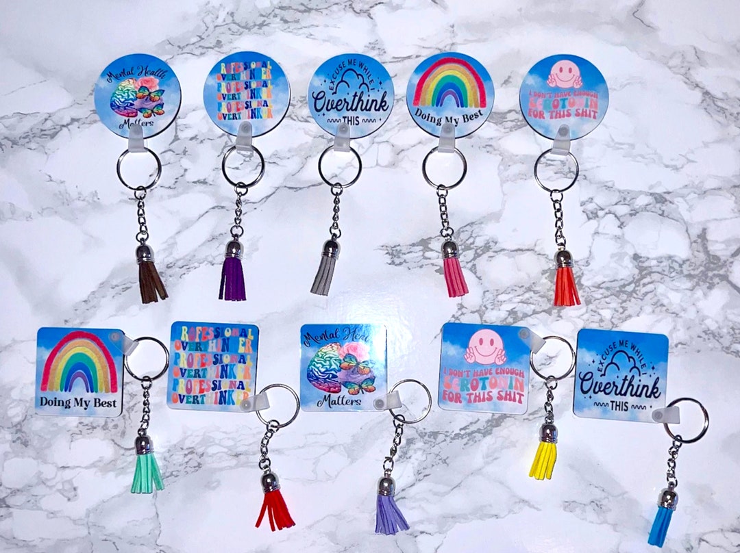 Mental Health Keyrings - Etsy