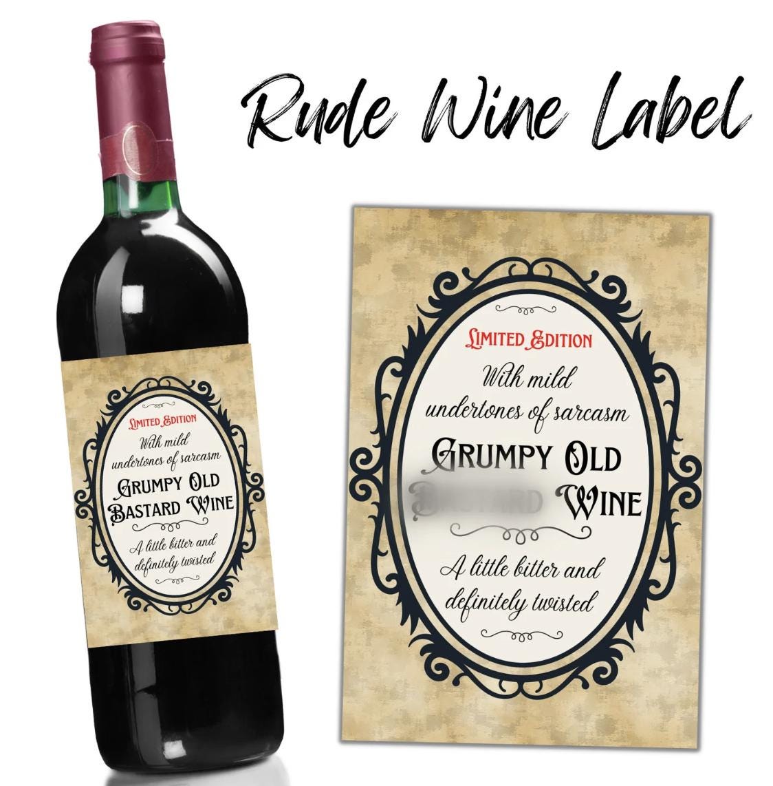 Fun Stickers for Wine Bottles - Etsy