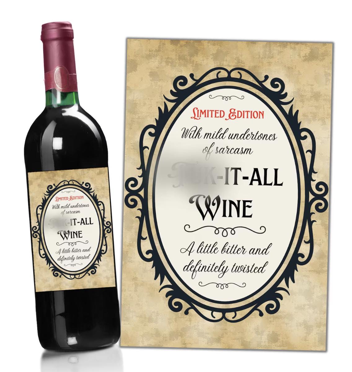 Fun Stickers for Wine Bottles - Etsy