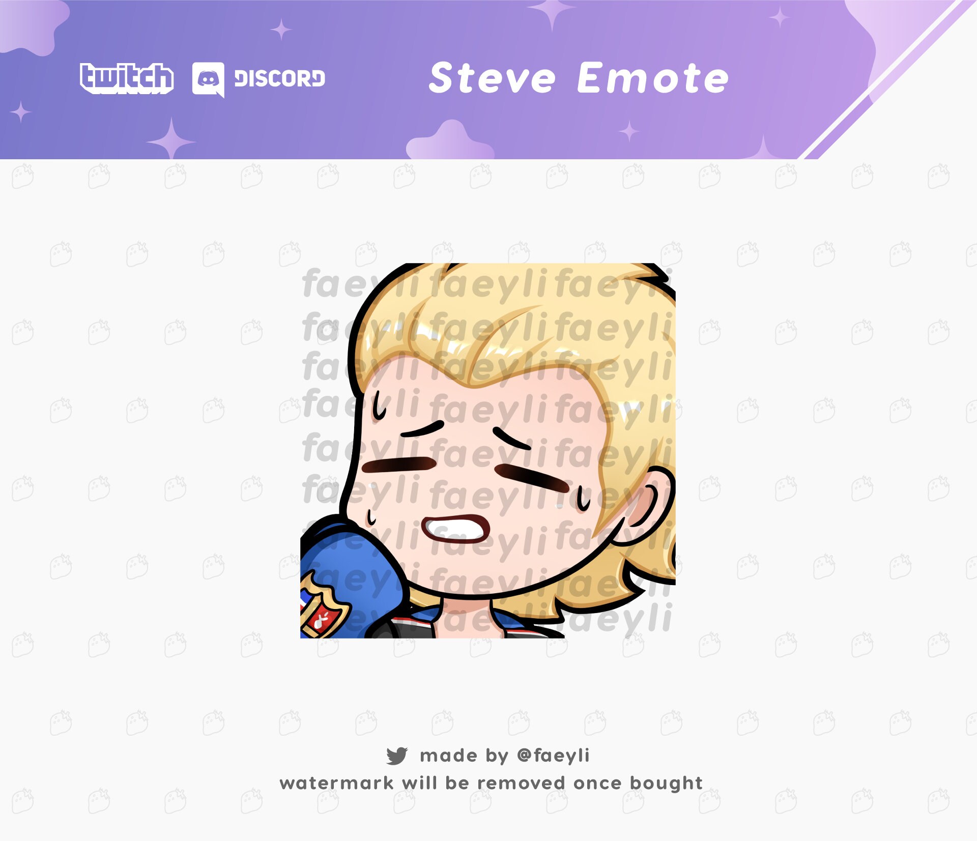 Steve Fox Tekken Emote (twitch/discord) | Worried - Etsy