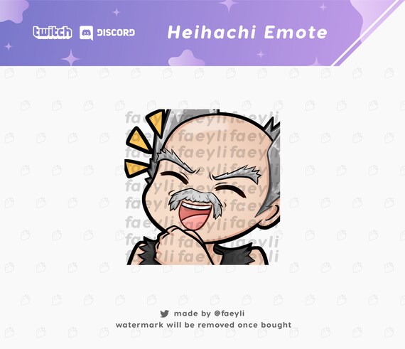 Heihachi Mishima Tekken Emote twitch/discord LUL | Etsy