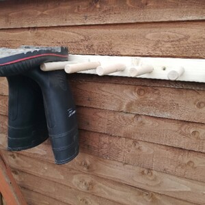 Welly Wellingtons Wellies Rack/ Boot Holder Wall Mounted Sizes ...