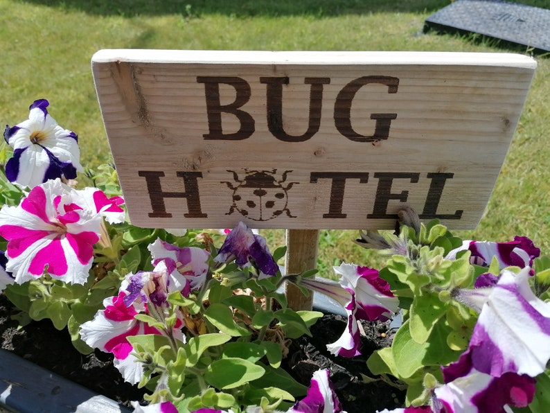 Bug Hotel Sign Personalised Garden Sign for Kids Ladybird - Etsy