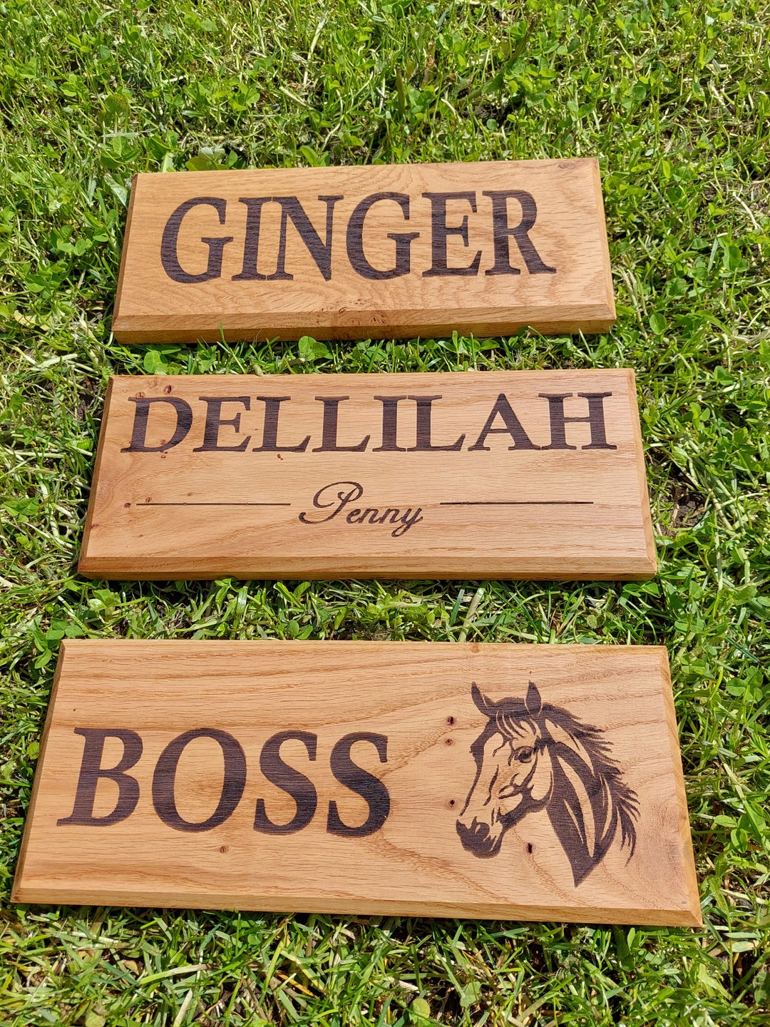 Stable Name Plate. Solid Oak Stable Sign. Equestrian Sign - Etsy UK