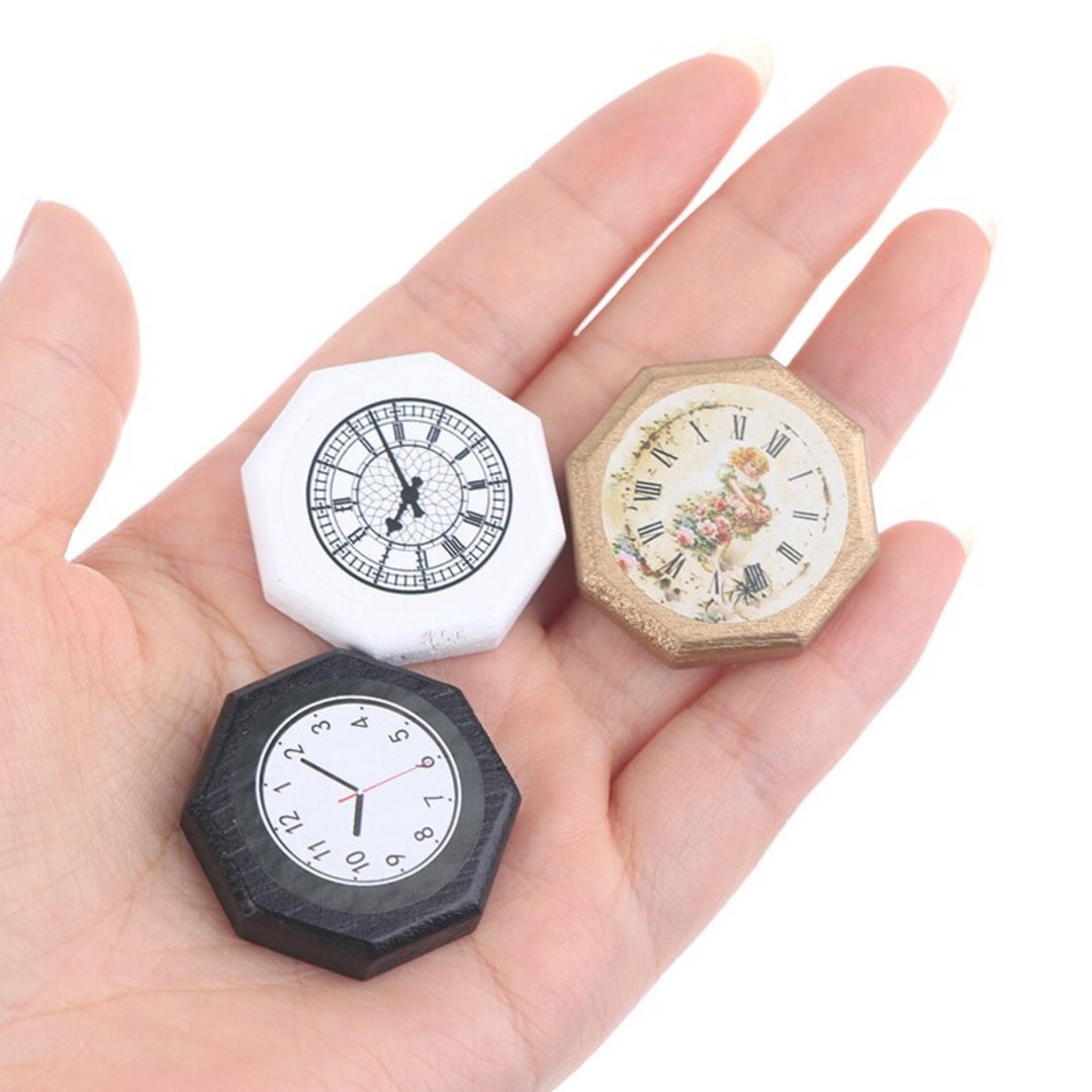 Dollhouse Modern Wall Clocks Mini Alarm Clocks Vintage Desk - Etsy