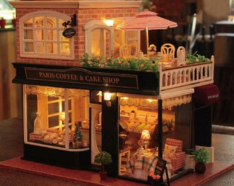 Miniature Coffee Shop | Etsy