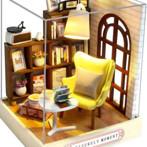 Miniature Library - Etsy