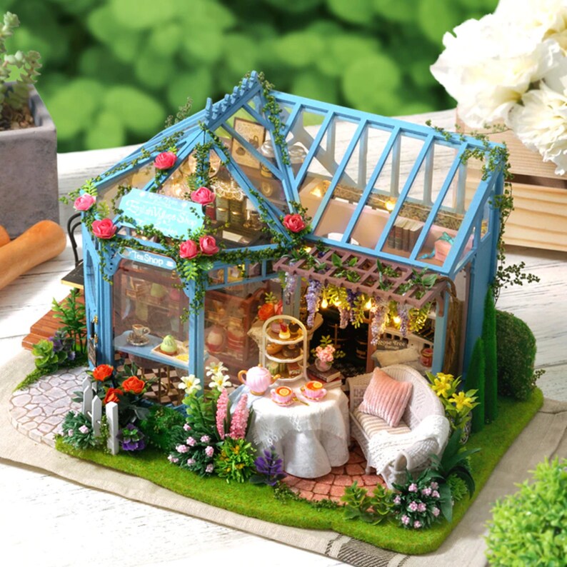 Rose Garden DIY DIY Dollhouse Wooden Dollhouses Miniature Etsy rose-garden-diy-diy-dollhouse-wooden-dollhouses-miniature-etsy