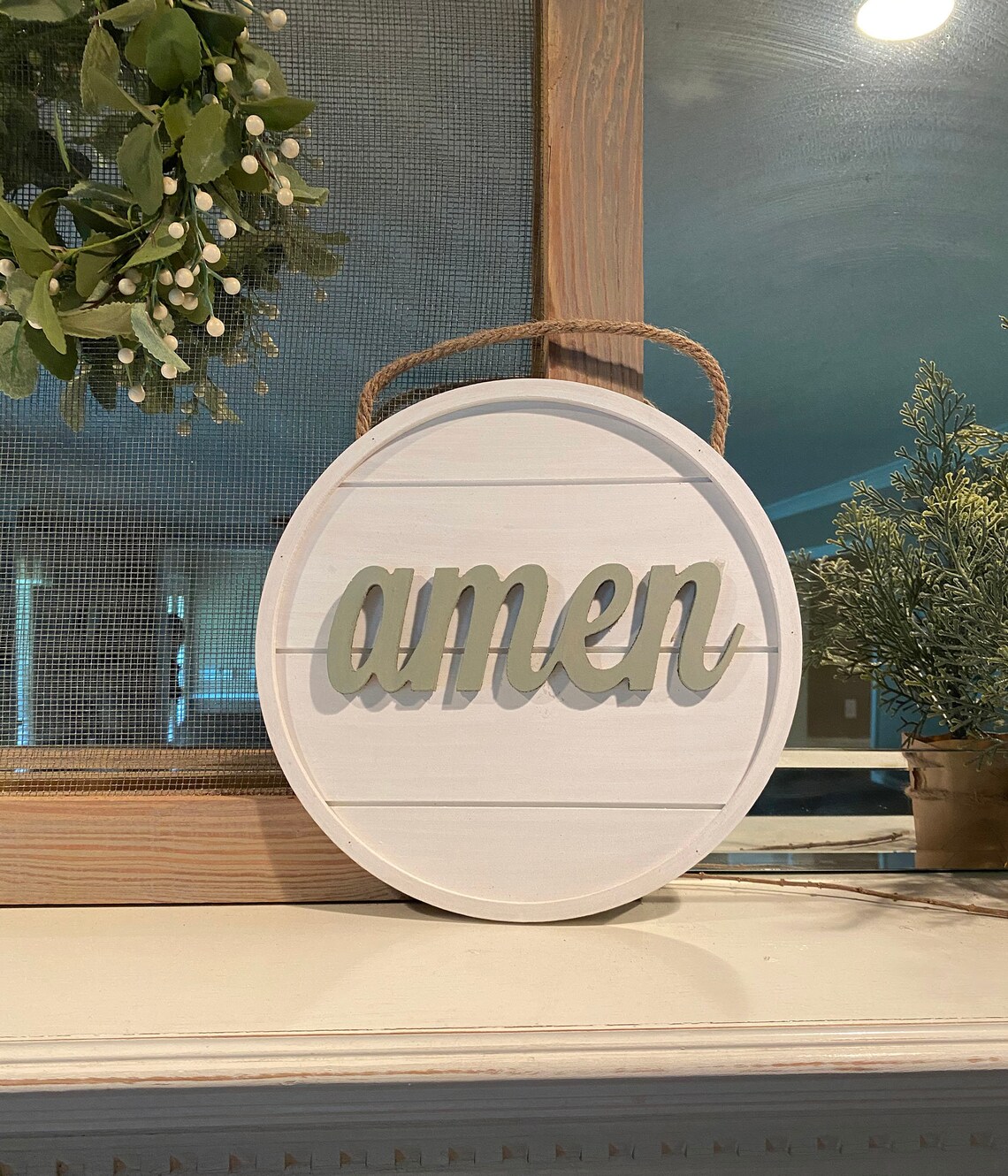 14 Amen Sign Christian Room Decor Amen Wall Decor | Etsy