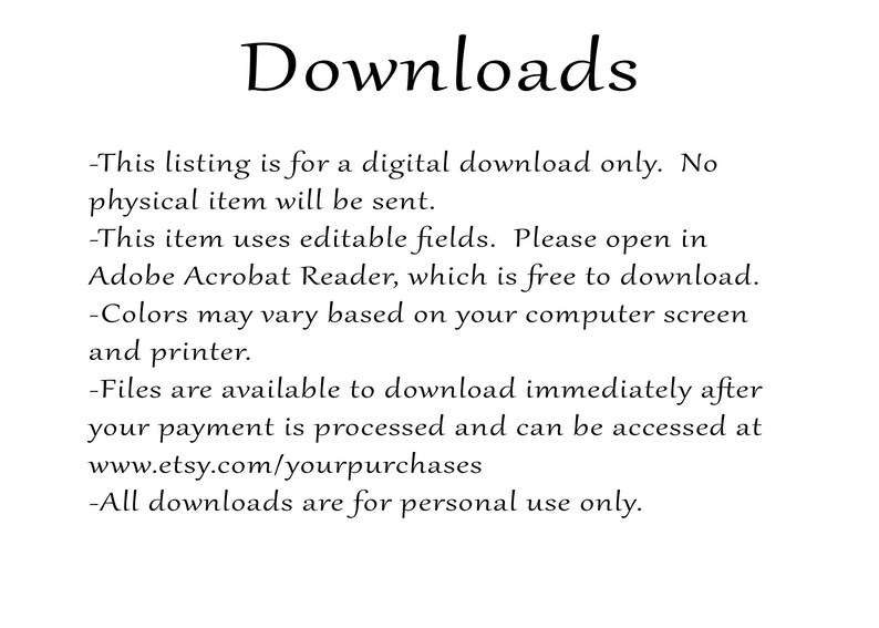 Checkbook Register A5 Printable Fillable PDF Download - Etsy