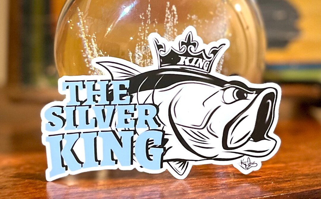 Silver King Tarpon Sticker - Etsy