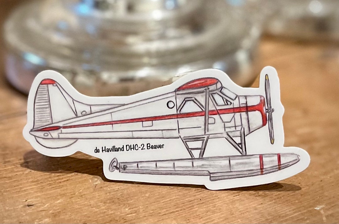 Beaver De Havilland Plane Sticker - Etsy