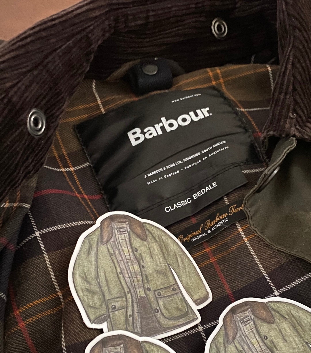 Barbour Wax Jacket Style Sticker - Etsy