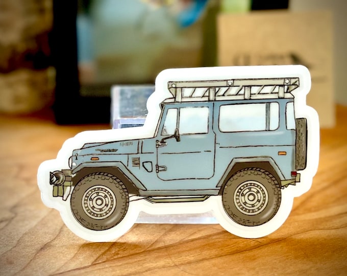FJ40 Toyota Sticker Land Cruiser Sticker Classic 40 Series Decal Toyota ...