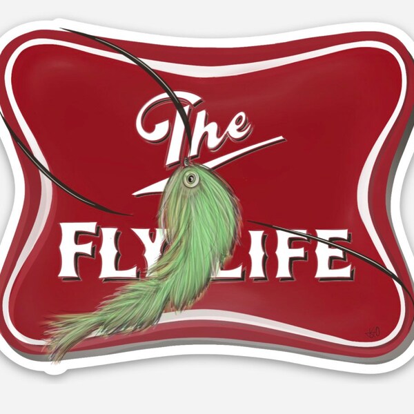 Fly Fishing Sticker - Etsy
