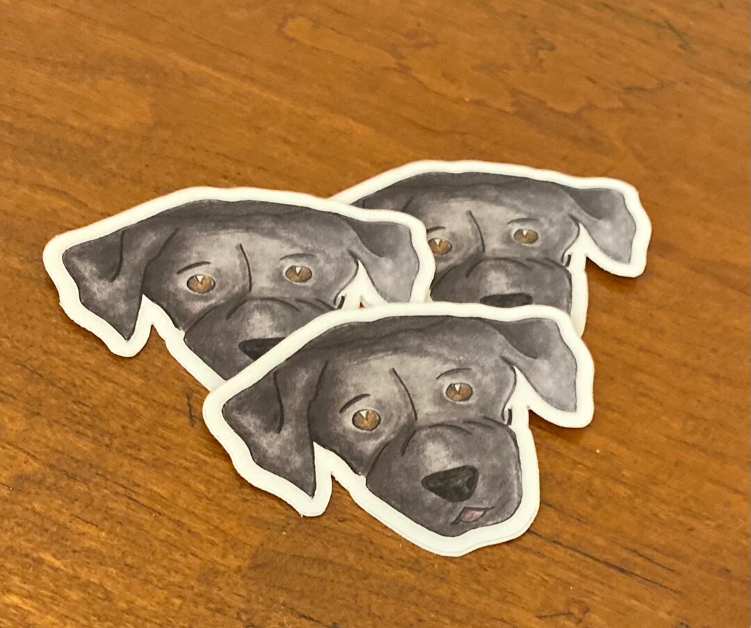 Black Lab Sticker - Etsy
