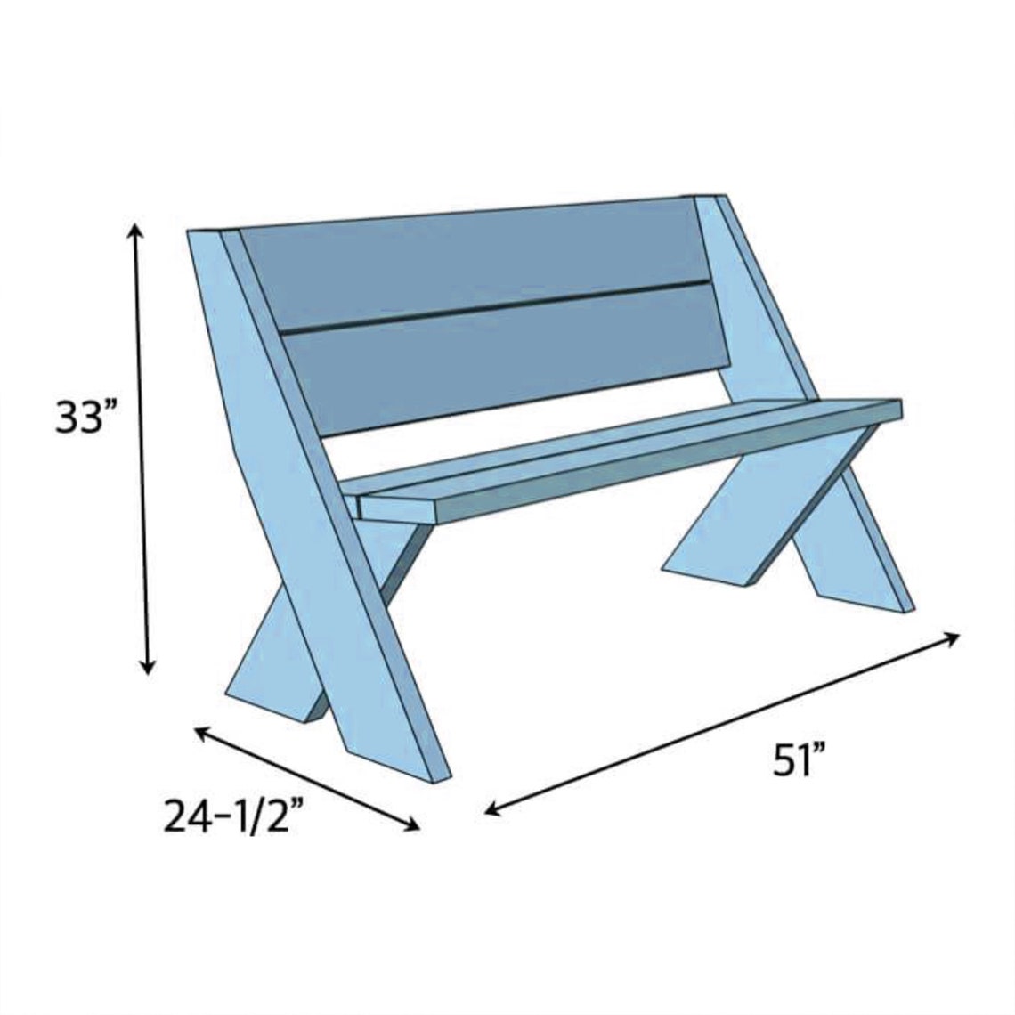 Aldo Leopold Bench Plans - DIY Outdoor Wood Bench Plans - Easy Garden ...