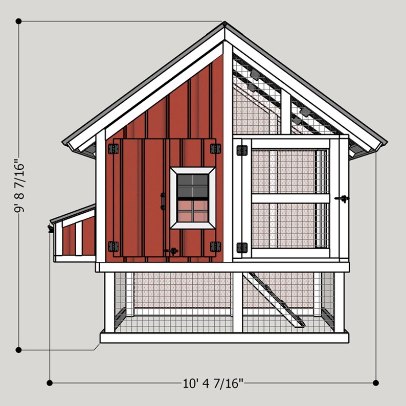 4x8 Chicken Coop Plans - DIY Chicken Coop Plans With Run -DIY Chicken ...