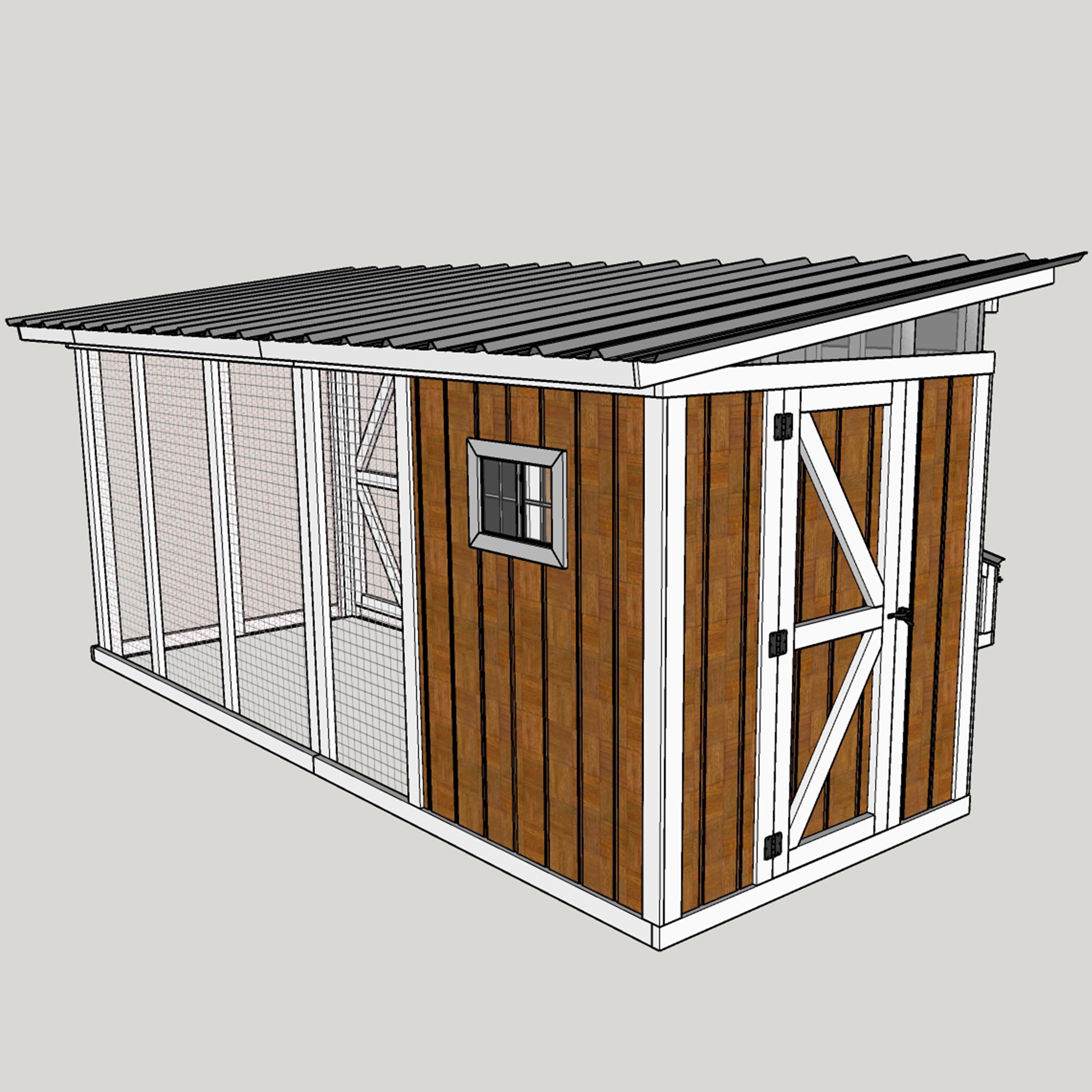 6x18 Chicken Coop Plans - DIY Chicken Coop Plans With Run -DIY Chicken ...