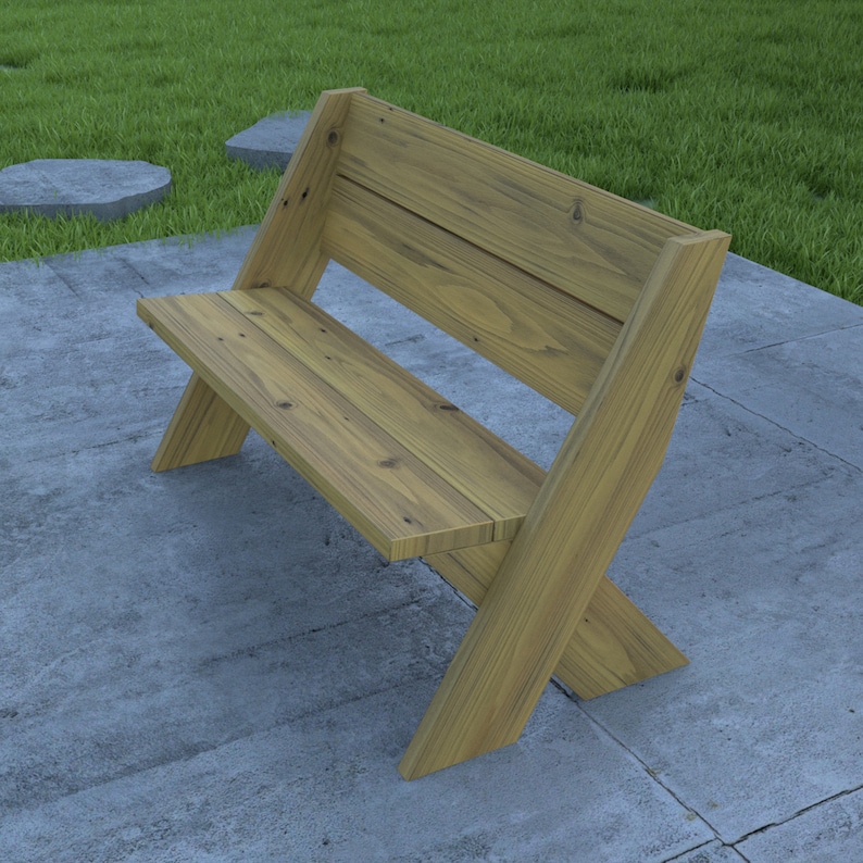 Aldo Leopold Bench Plans - DIY Outdoor Wood Bench Plans - Easy Garden ...