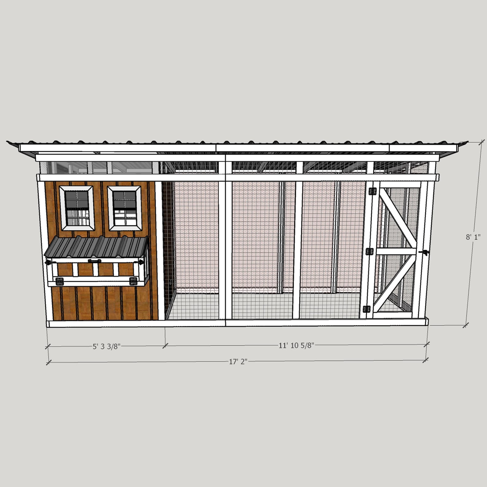 6x18 Chicken Coop Plans - DIY Chicken Coop Plans With Run -DIY Chicken ...