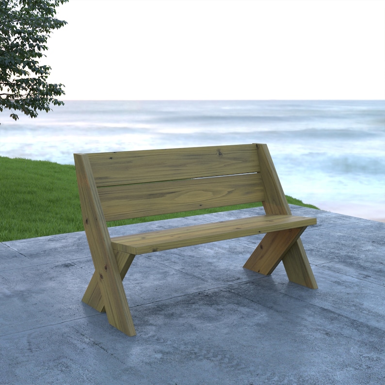 Aldo Leopold Bench Plans - DIY Outdoor Wood Bench Plans - Easy Garden ...