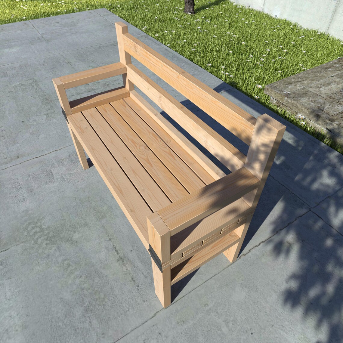 Outdoor Folding Table Plans - Outdoor Folding Bench Plans - Etsy