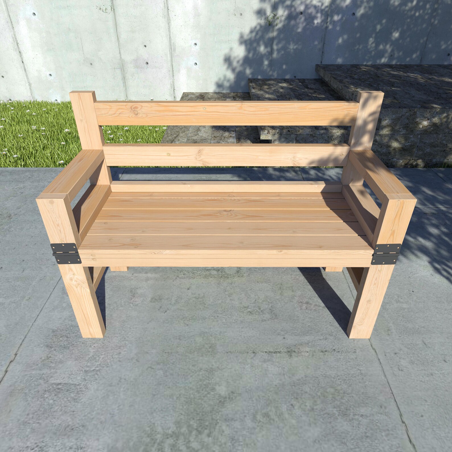 Outdoor Folding Table Plans - Outdoor Folding Bench Plans - Etsy