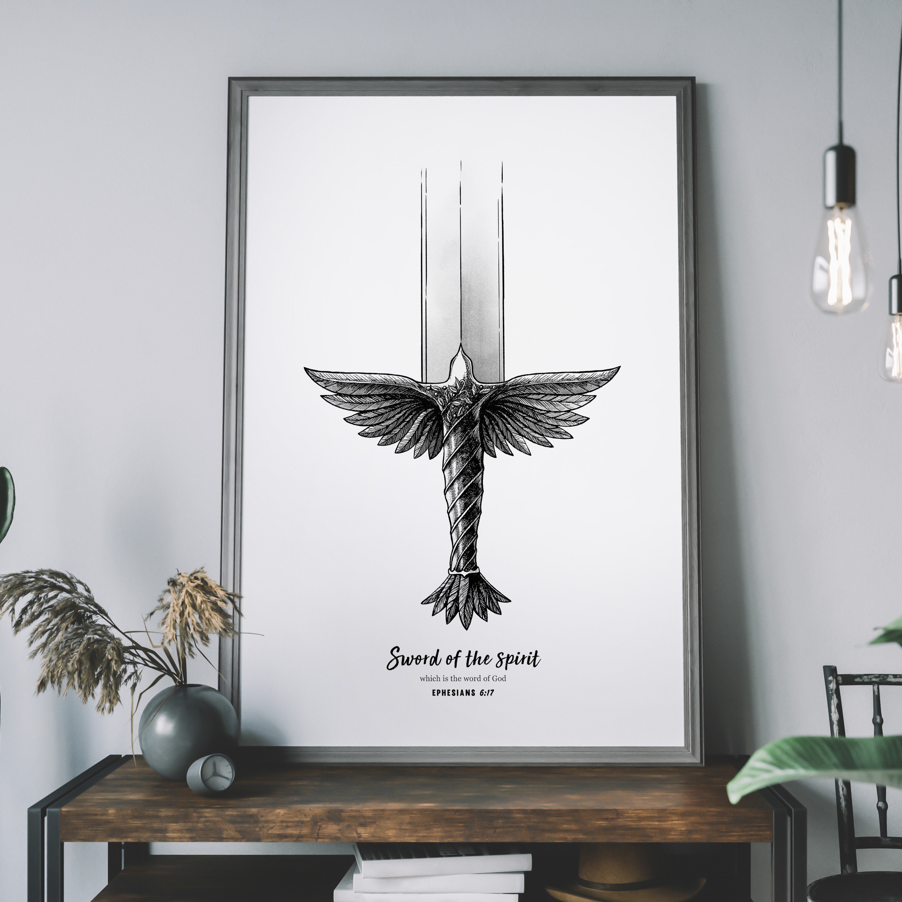 Sword of the Spirit L&P Print, Christian Wall Art, Spiritual Wall Art ...