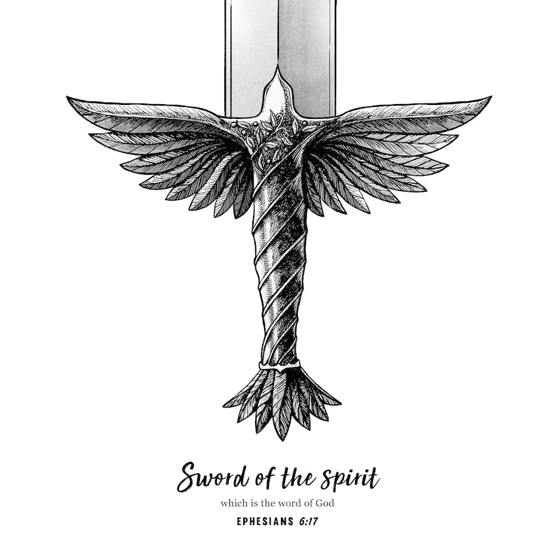 Sword of the Spirit L&P Print, Christian Wall Art, Spiritual Wall Art ...
