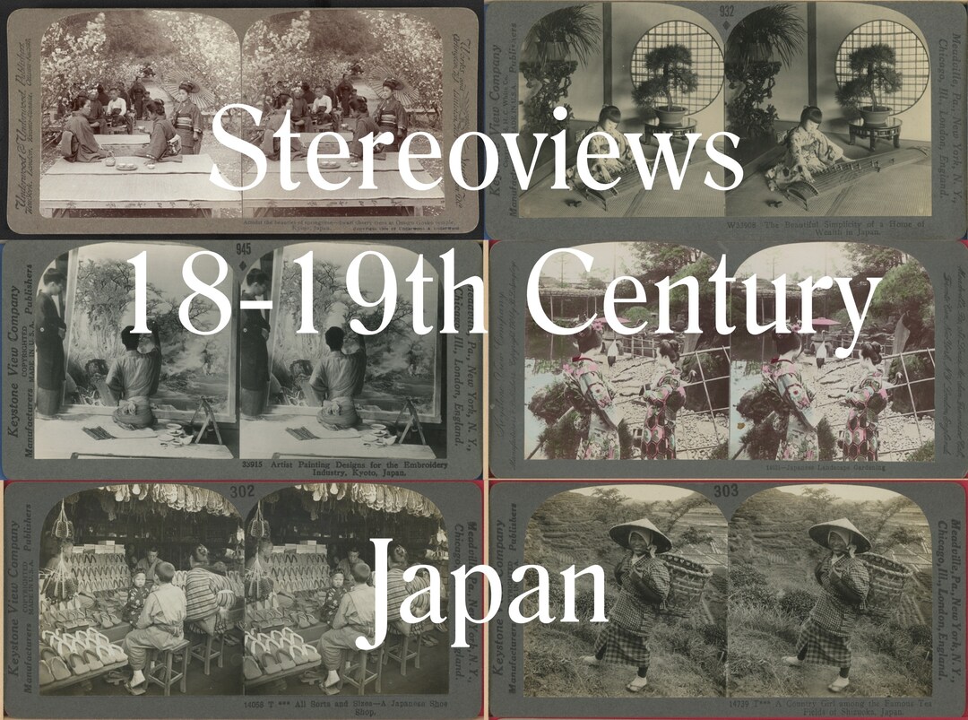 18th & 19th Century Digital Japanese Stereoviews. Kiriu, Toyko, Fuji ...