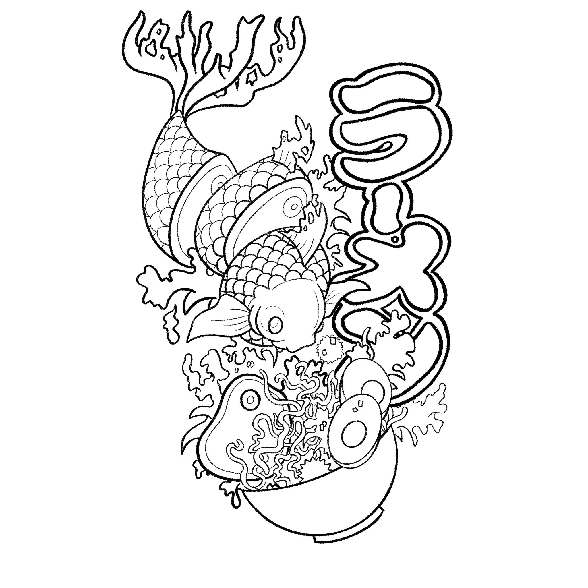 Ramen Shop Coloring Book - Etsy