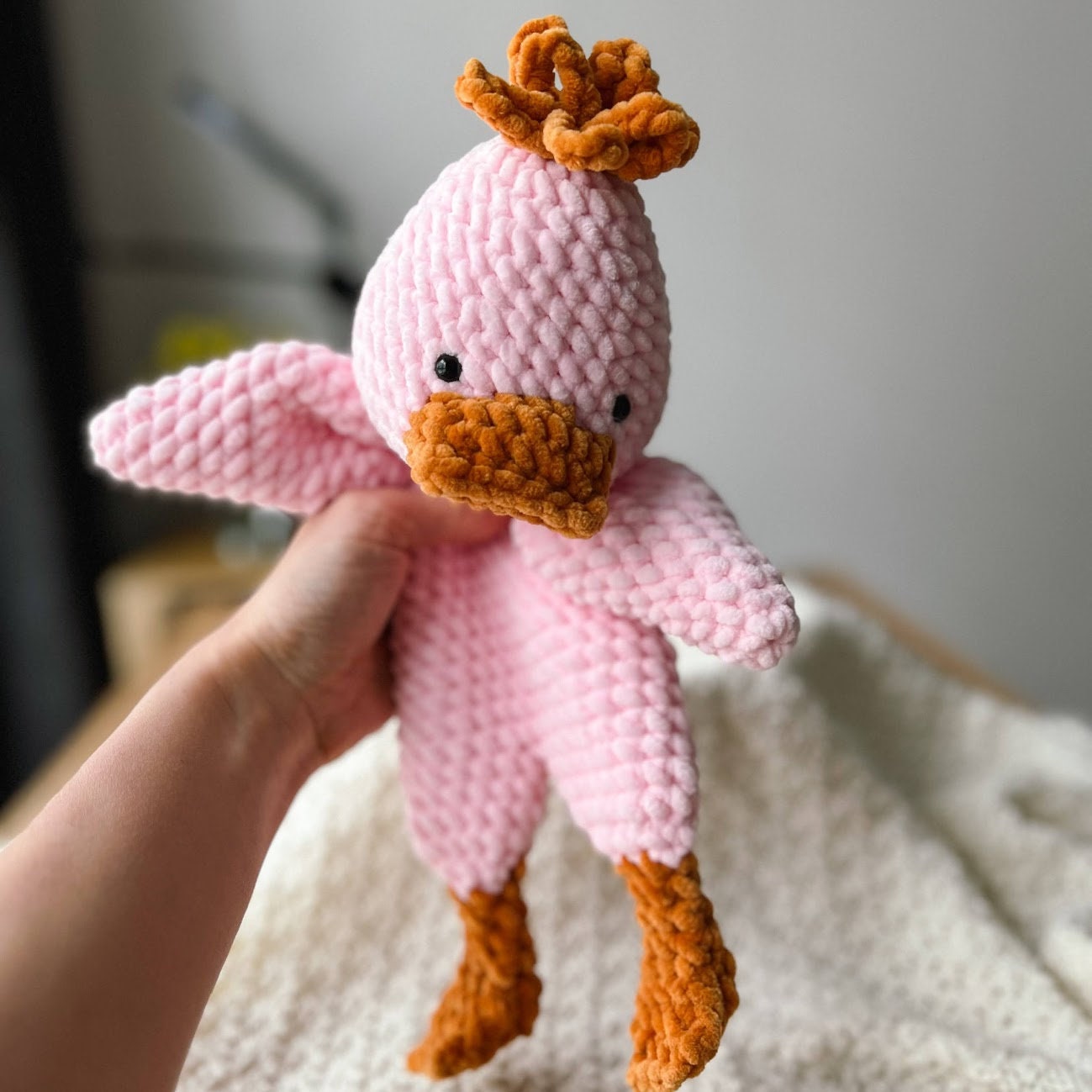No-sew Duck Snuggler Crochet PATTERN Duck Amigurumi Snuggler Pattern ...