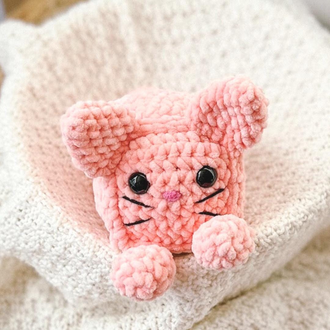 Loaf Cat Cube Crochet Pattern. PDF Plush Kitten Tutorial. Cute ...