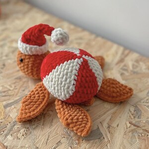 Christmas Candy Turtle Crochet Pattern, PDF, Amigurumi Peppermint Candy ...