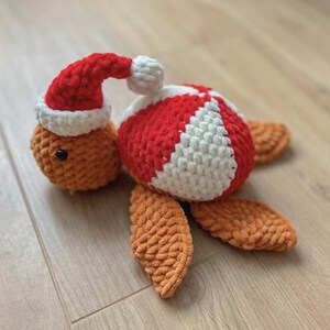 Christmas Candy Turtle Crochet Pattern, PDF, Amigurumi Peppermint Candy ...
