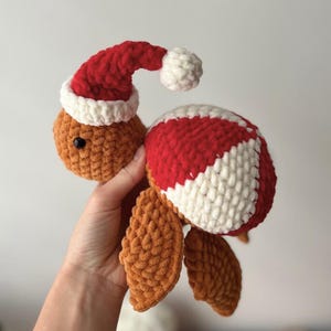 Christmas Candy Turtle Crochet Pattern, PDF, Amigurumi Peppermint Candy ...
