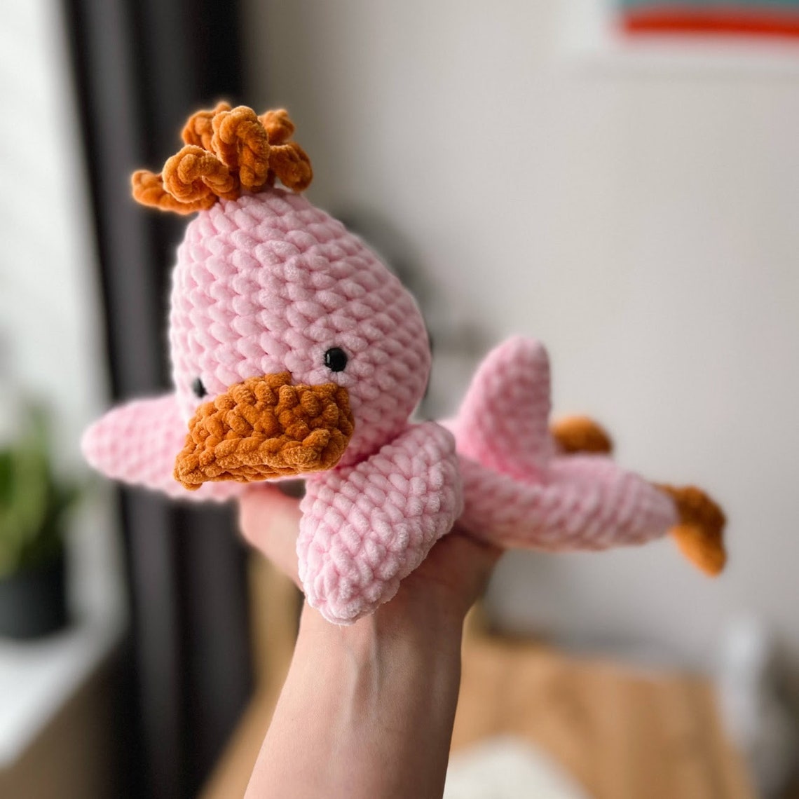 No-sew Duck Snuggler Crochet PATTERN Duck Amigurumi Snuggler Pattern ...