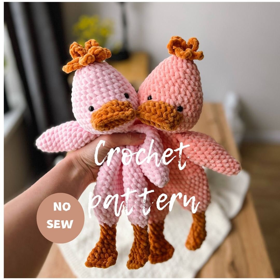 Crochet Duck Snuggler Pattern Cute Crochet Lovey Pattern for Kids ...