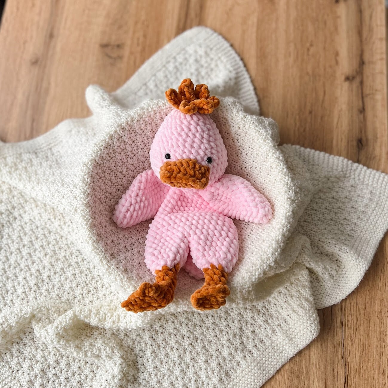 No-sew Duck Snuggler Crochet PATTERN Duck Amigurumi Snuggler Pattern ...