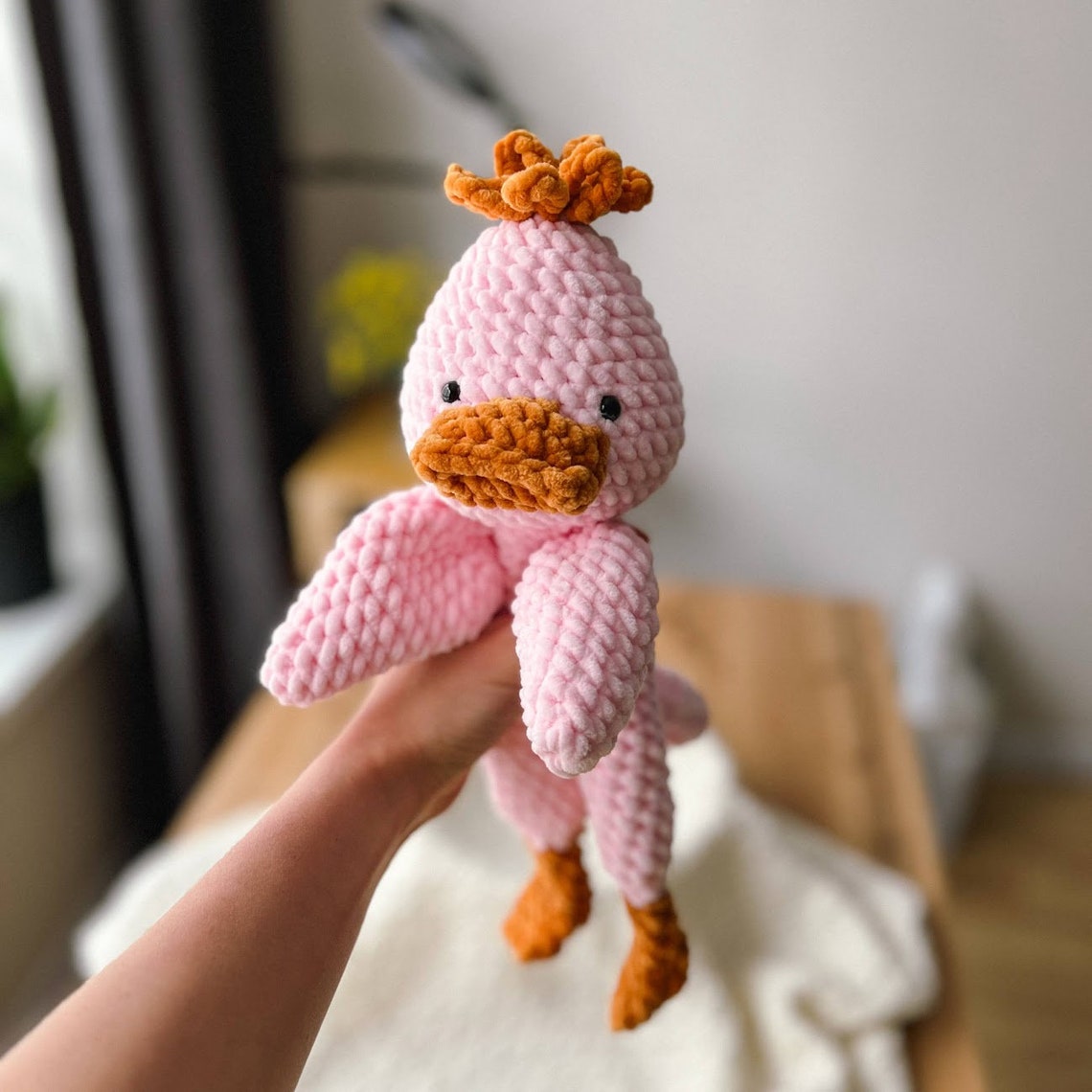 No-sew Duck Snuggler Crochet PATTERN Duck Amigurumi Snuggler Pattern ...