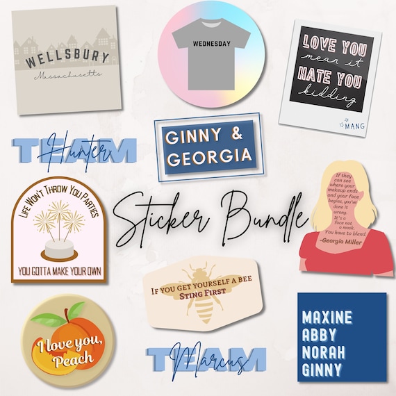 Ginny and Georgia Printable Sticker Bundle 11 Stickers: | Etsy