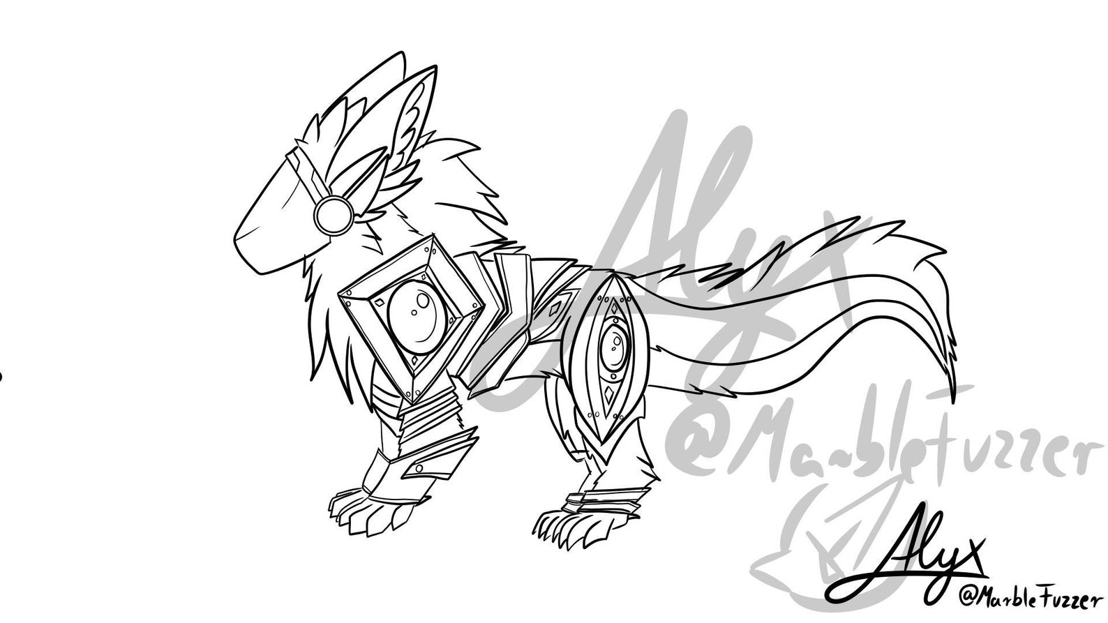 Feral Protogen Adopt Base - Etsy