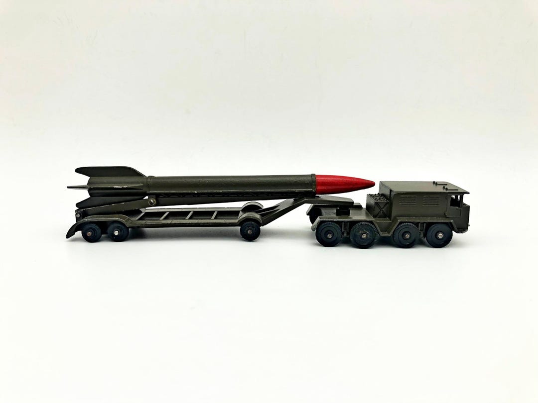 Metal Model Rocket Truck Carrier Vintage Military Equipment Toy ...