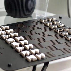 Metal Wall Chess Set: Retro Modern Gray Office Decor - Etsy