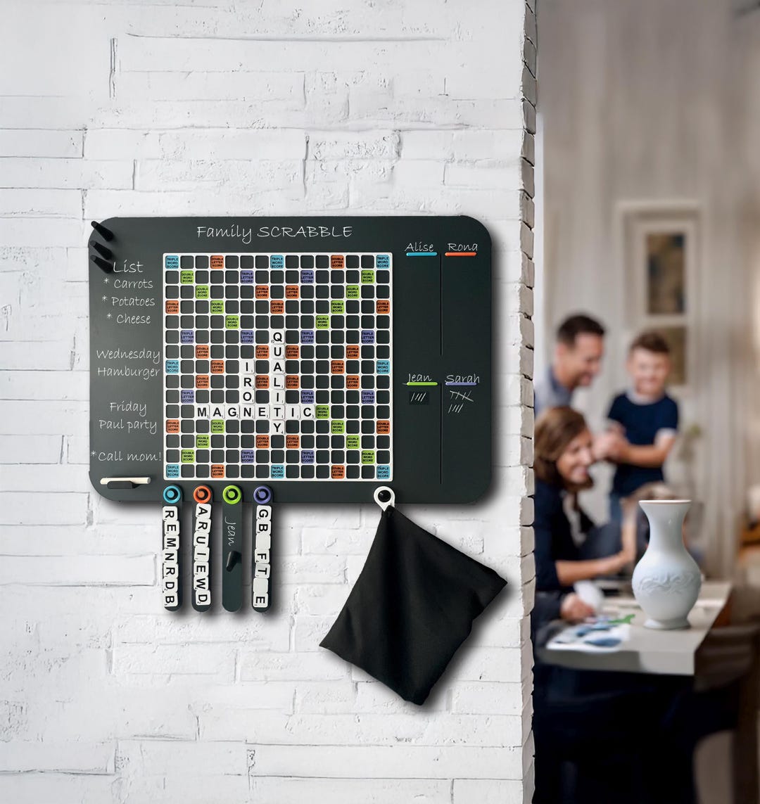Metal Wall Scrabble Color Game Organiser / Wall Hanging / Metal Wall ...