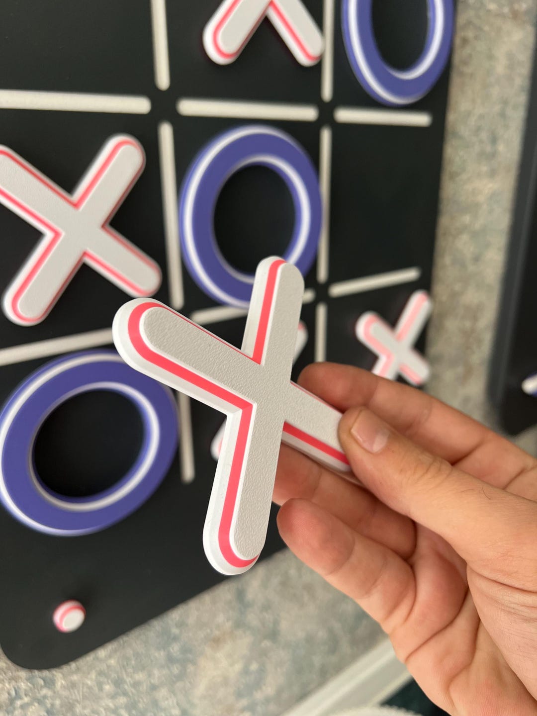 Tic Tac Toe - Checkers - Wall Chess Set - New Generation Metal Wooden ...
