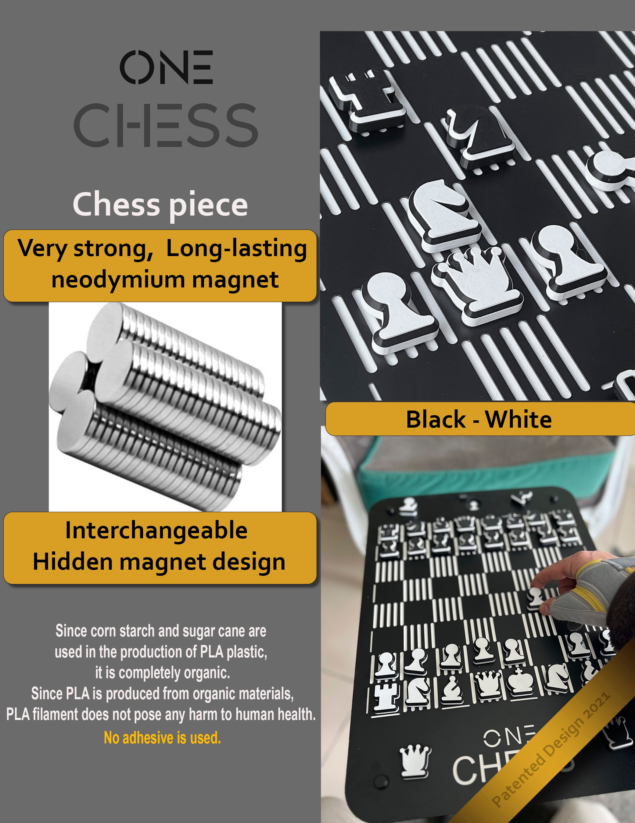 Big Wall Metal Game New Generation Metal Magnetic Wall Chess Set: Mio X ...