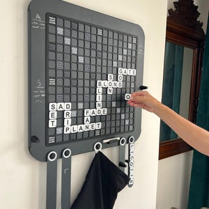 Wall Game Set; Magnetic Scrabble, 2 In1 Chess and Checkers , Tic Tac ...