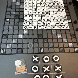 Metal Wall Scrabble Game Organiser / Wall Hanging / Metal Wall Decor ...